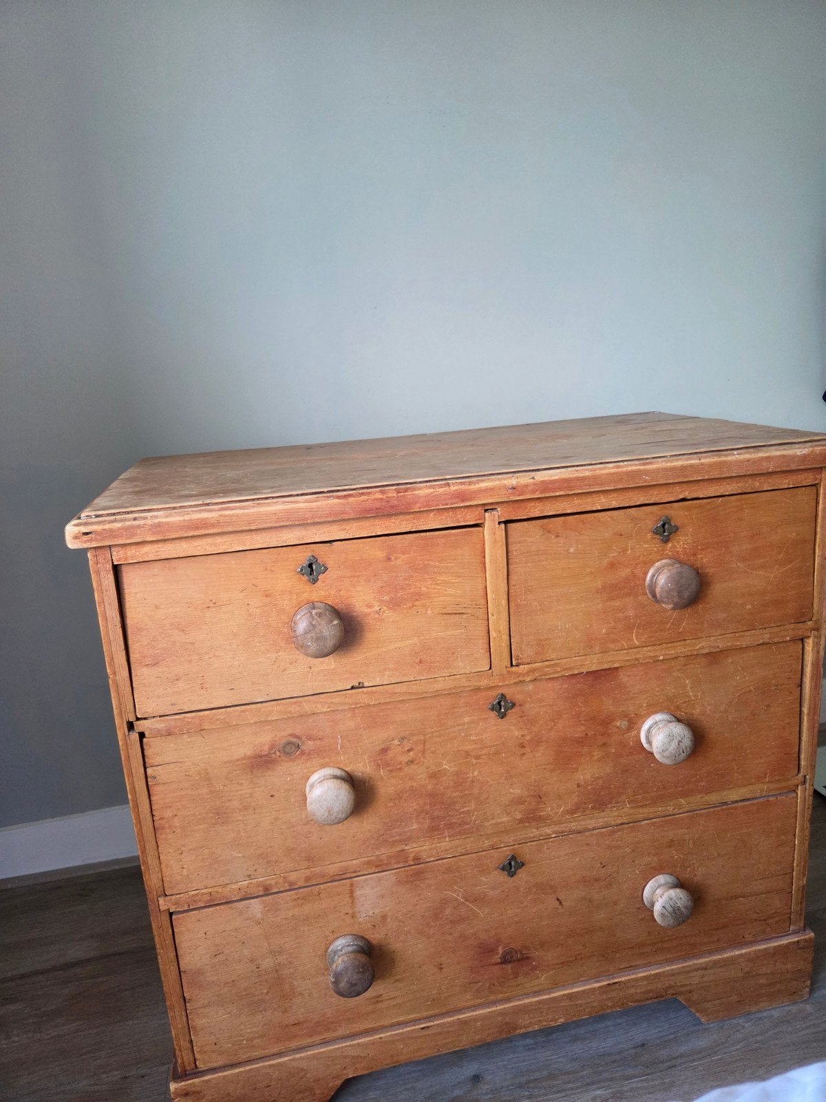 ≥ Vintage houten ladekast met 4 laden — Kasten | Ladekasten — Marktplaats