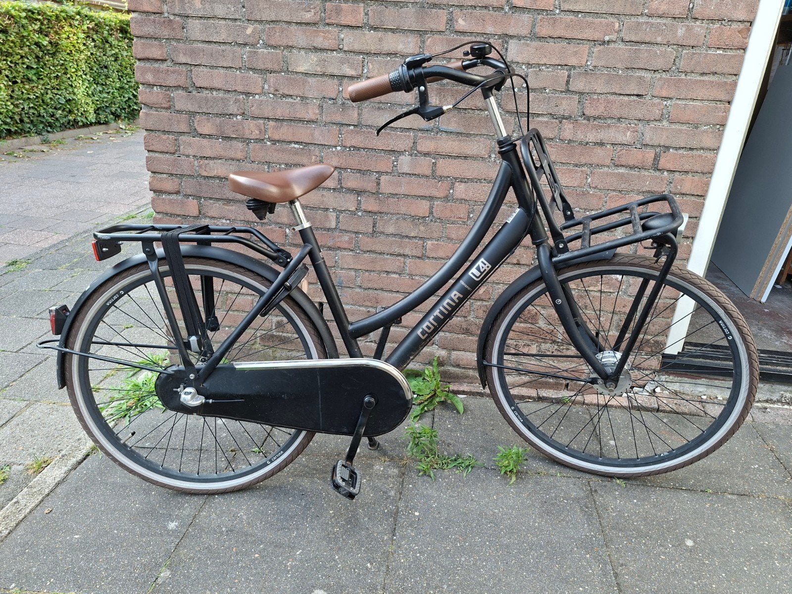≥ Zwarte Cortina Transportfiets — Fietsen | Dames | Damesfietsen ...