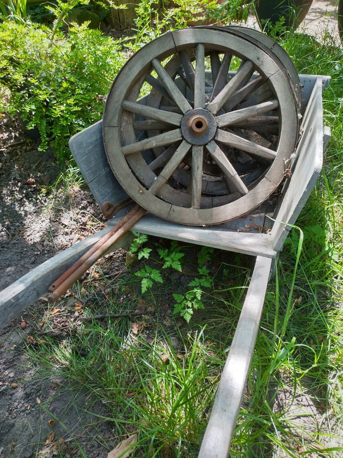 ≥ 4 bolderkar wielen (40,5 cm) met assen (60 cm en 58,5 cm ...