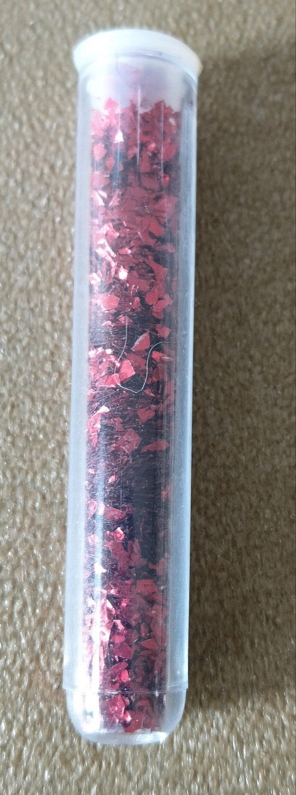 ≥ Rode glitter vlokken in buisje voor knutselprojecten — Knutselen ...