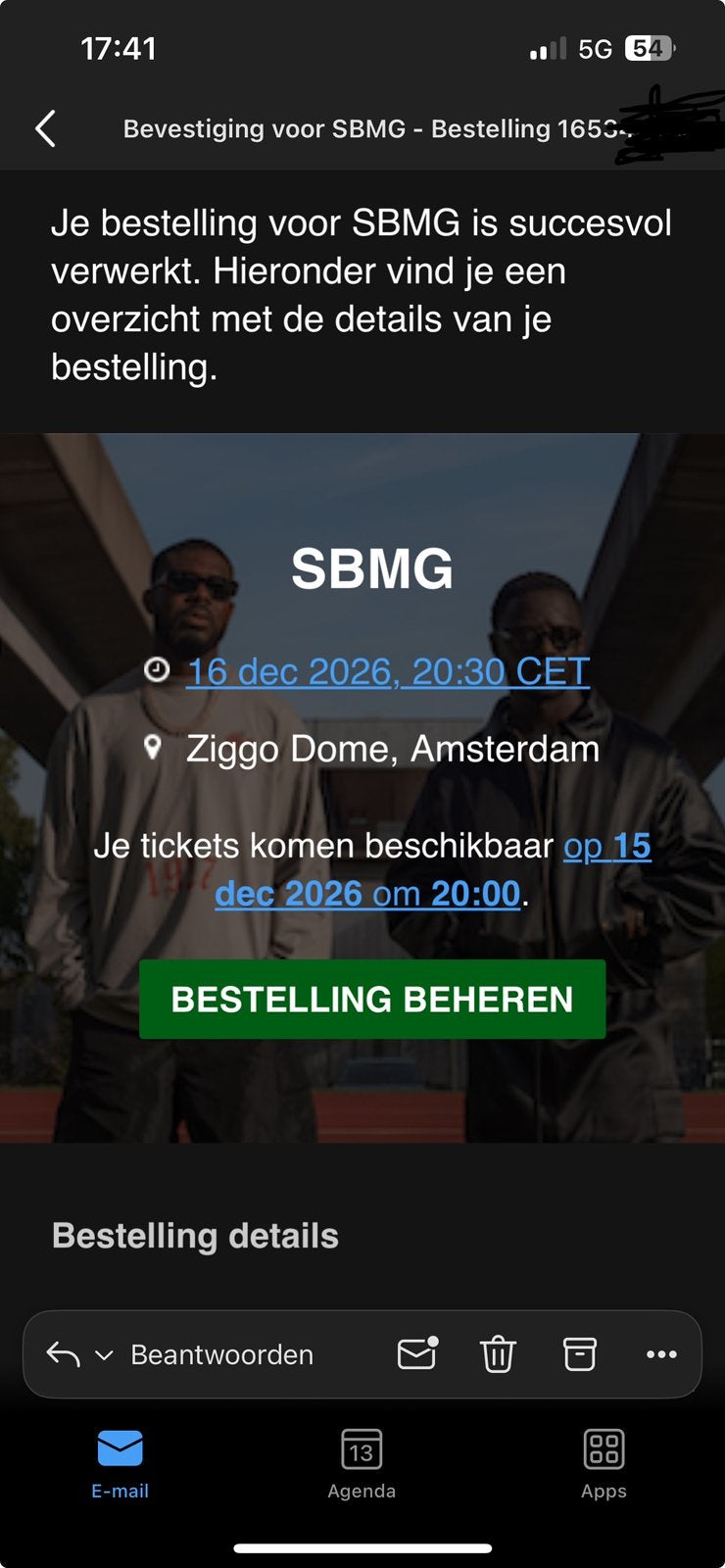 ≥ SBMG Ticket staanplaats 1x 16 Dec — Evenementen en Festivals ...