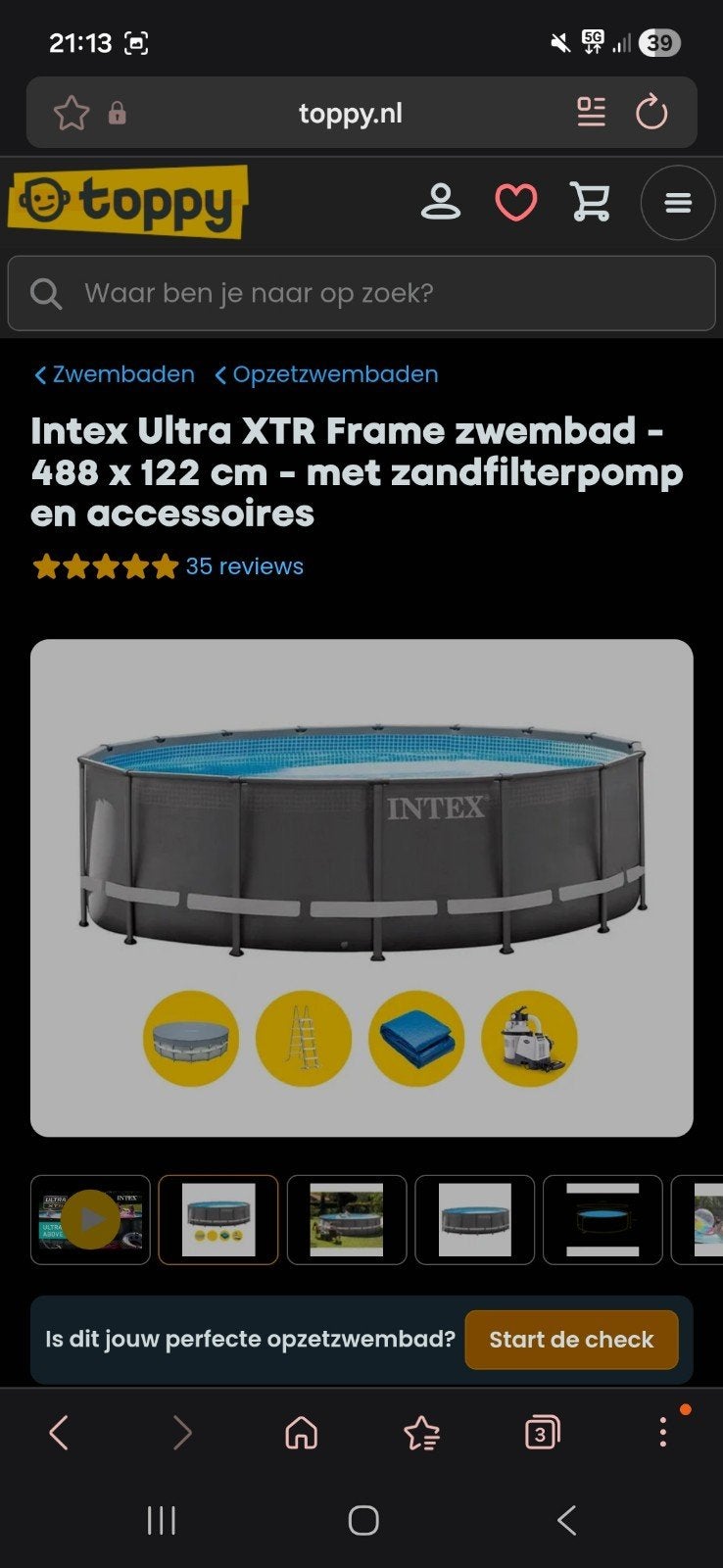 ≥ Intex Ultra XTR Frame zwembad 488x122 cm met zandfilterpomp ...