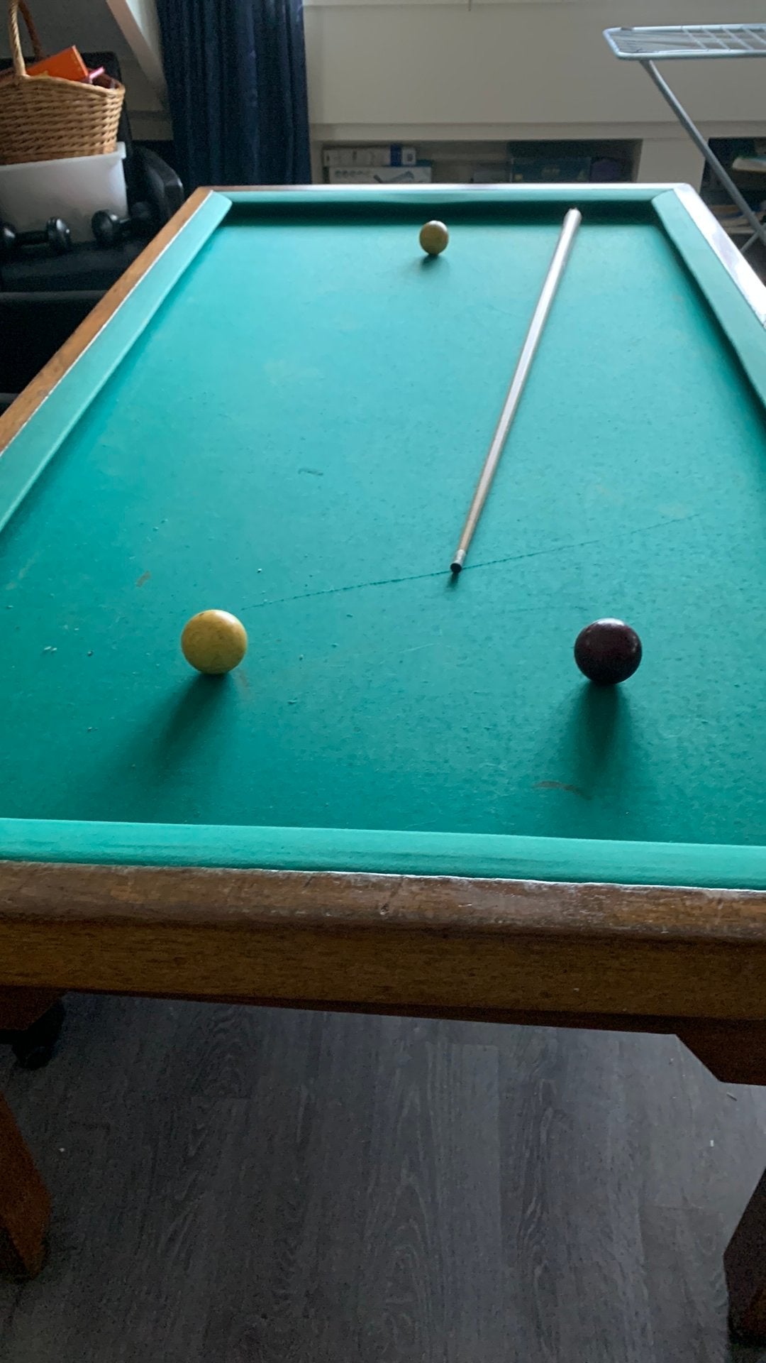 ≥ Biljarttafel met 5 biljartstokken en scorebord (m2408074500 ...
