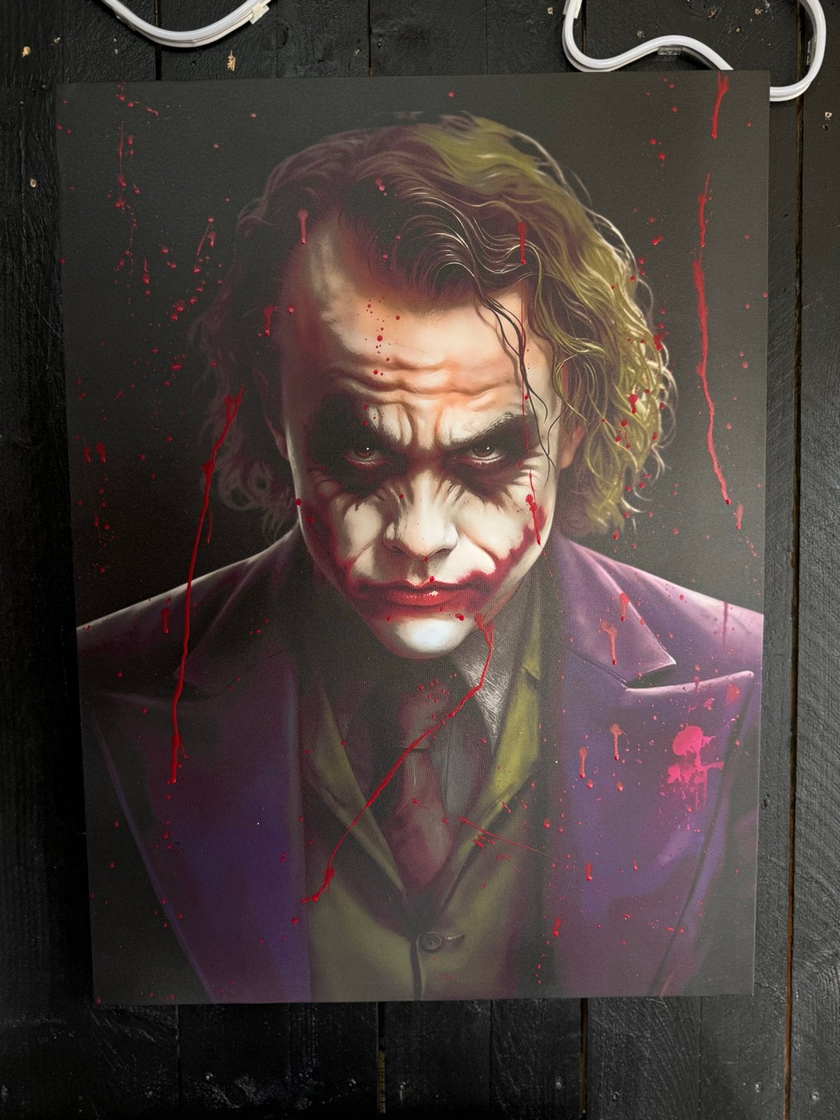 ≥ The Joker Canvas - 80x60 cm - 4 cm dik houten frame — Woonaccessoires ...