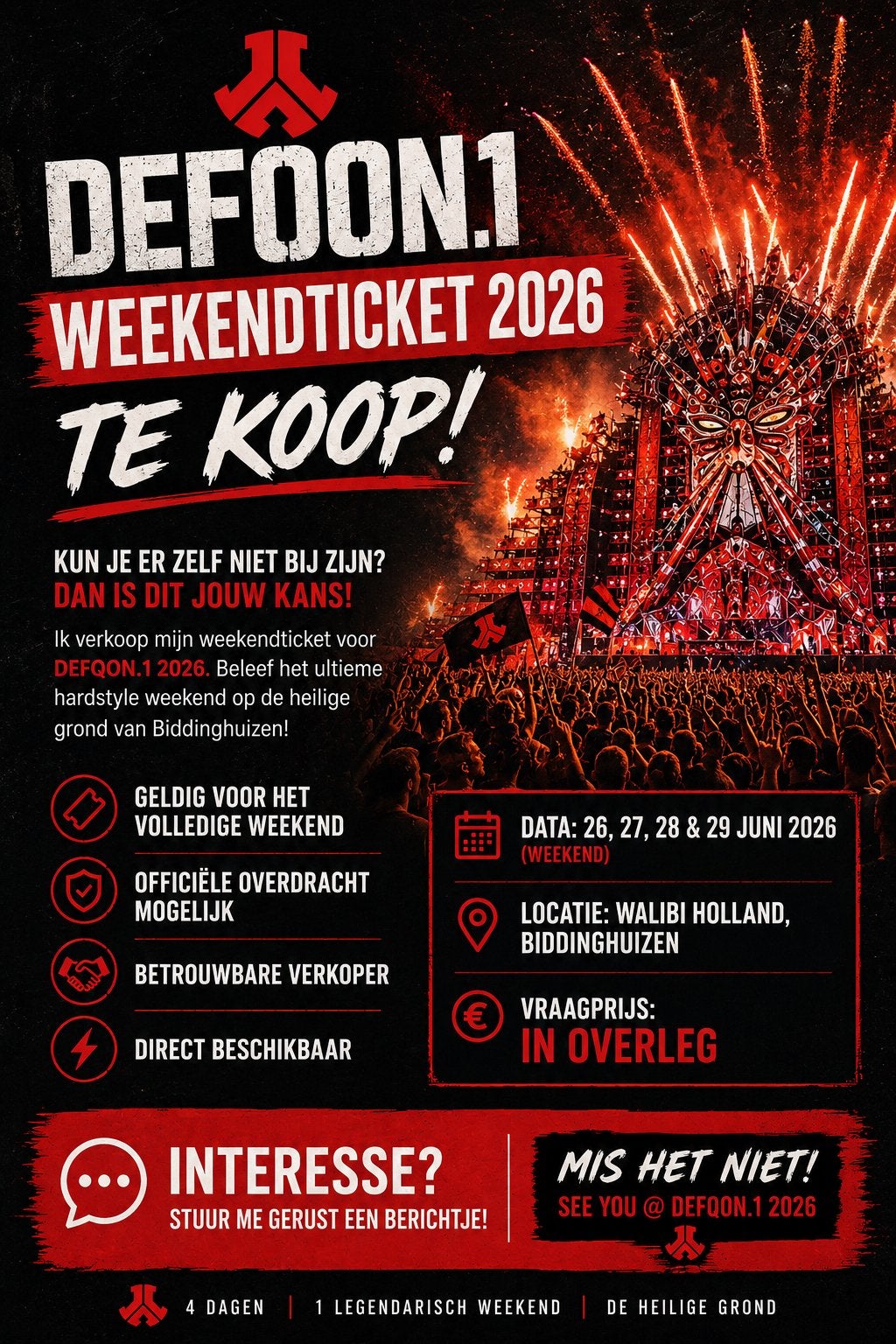 ≥ Defqon.1 (m2406368486) — Evenementen en Festivals — Marktplaats