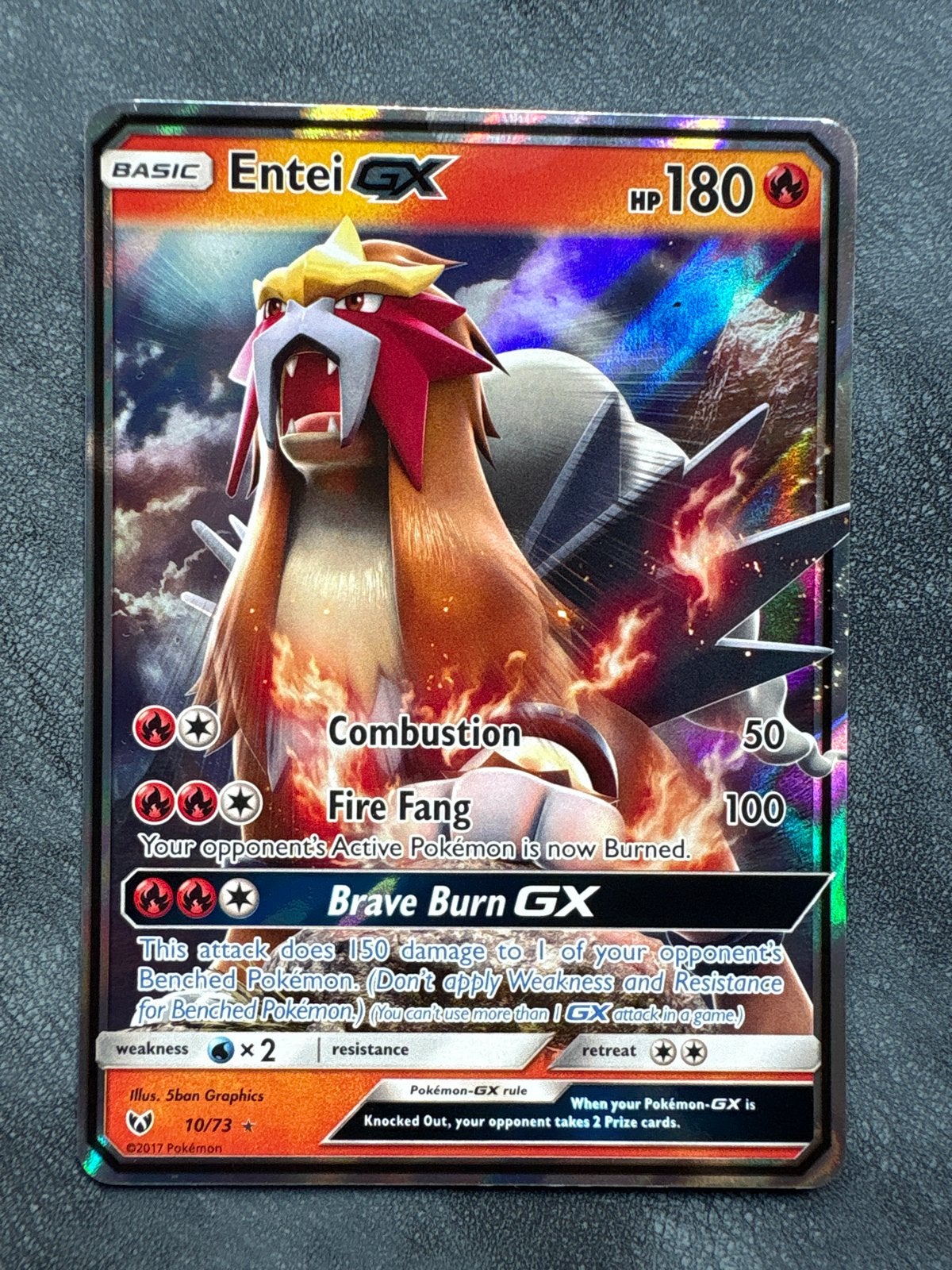 ≥ Entei GX 10/73 Full Art Pokémon Kaart — Verzamelkaartspellen ...