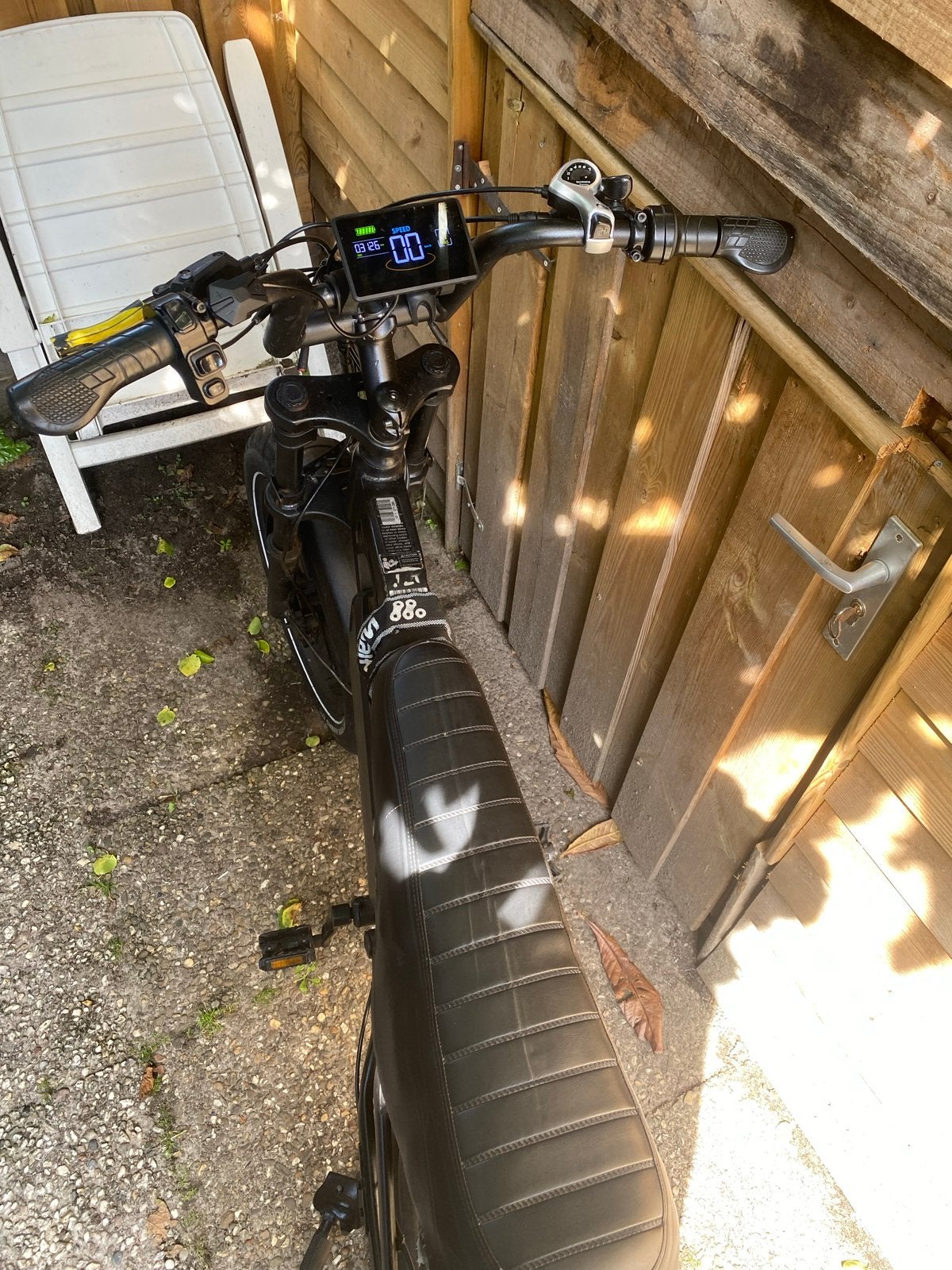 ≥ Stoere zwarte e-bike met dikke banden — Elektrische fietsen — Marktplaats