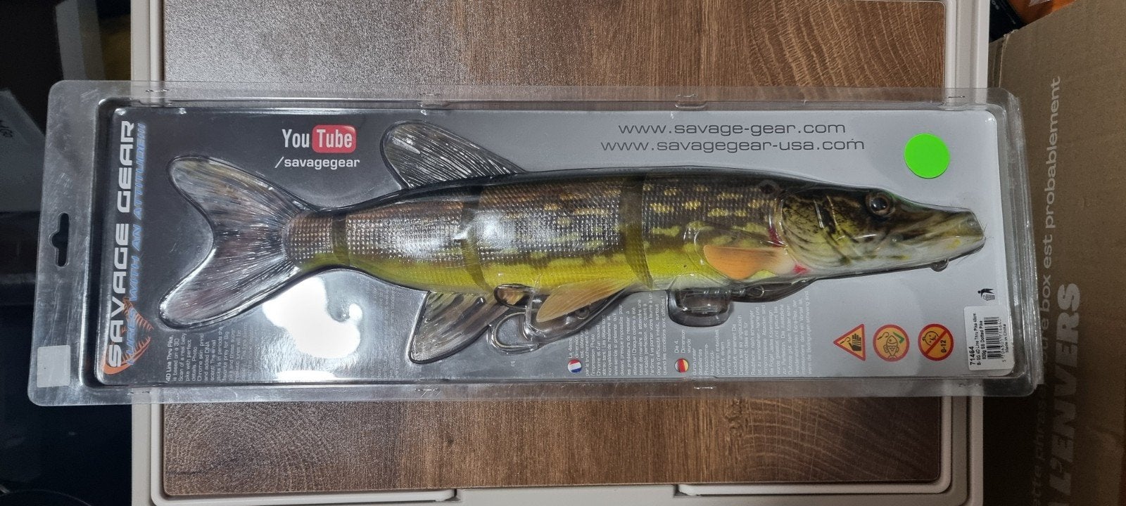 ≥ Savage Gear Line Thru Pike 48cm - Oud Model — Hengelsport ...