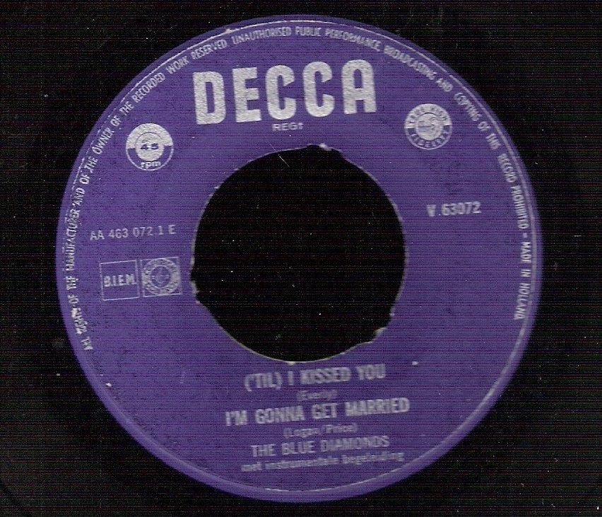 ≥ Blue Diamonds-('Til) I Kissed You _ Gonna Get Married -1959 — Vinyl ...