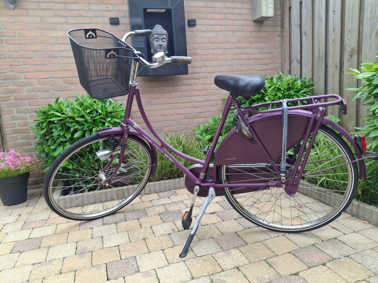 ≥ Gazelle Damesfiets - Paars, met mandje — Fietsen | Dames ...