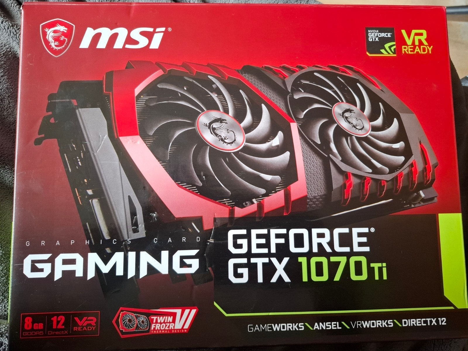 ≥ MSI GeForce GTX 1070 Ti Gaming 8G Grafische Kaart (m2406360247 ...