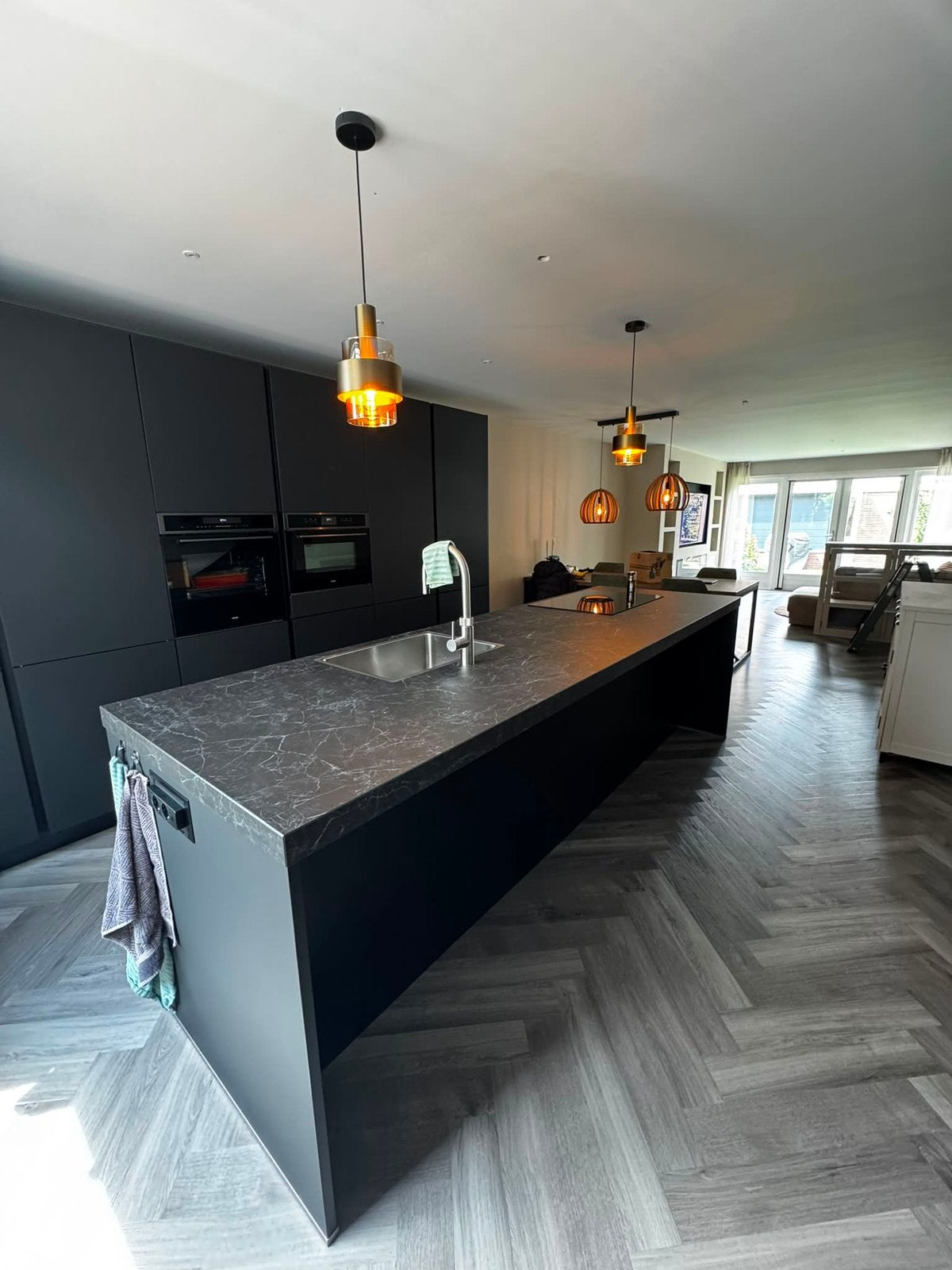 ≥ Keramiek keukenblad 306x95 cm + Quooker kraan + spoelbak — Keuken ...