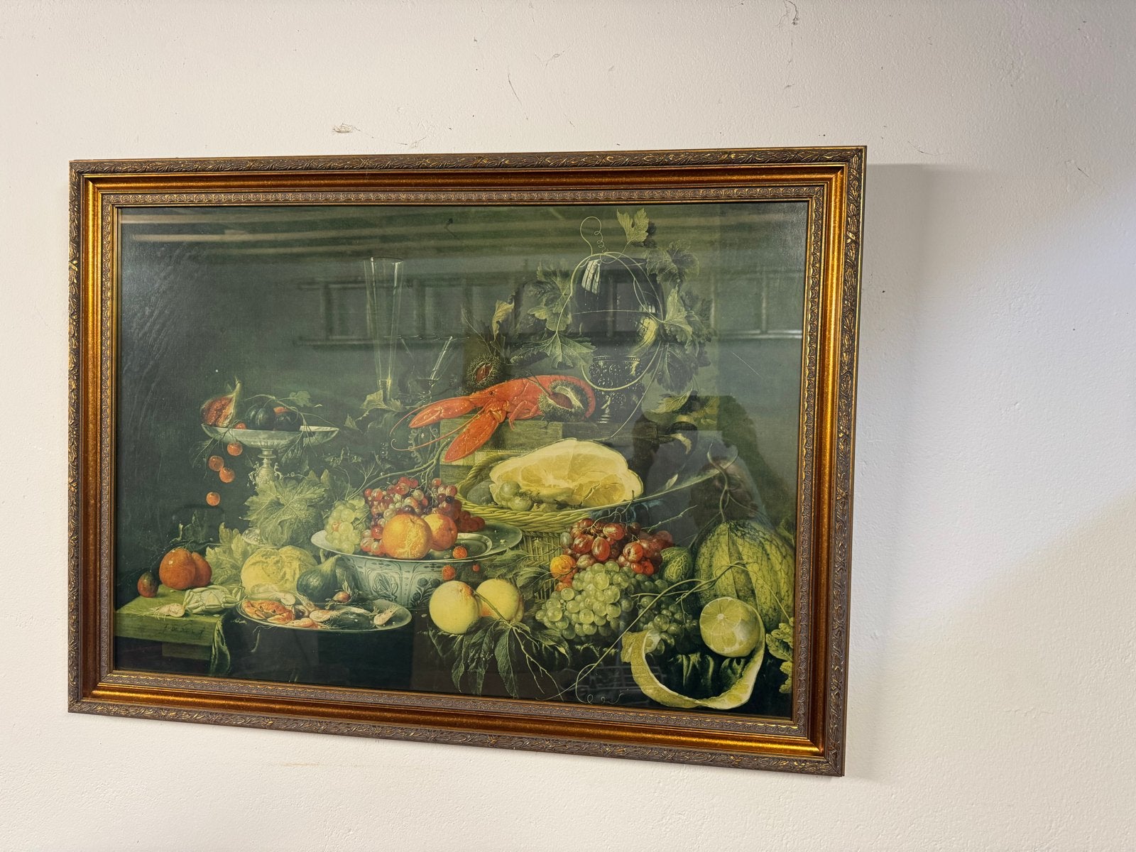 ≥ Stilleven met ham, kreeft en fruit - Jan Davidsz. de Heem ...