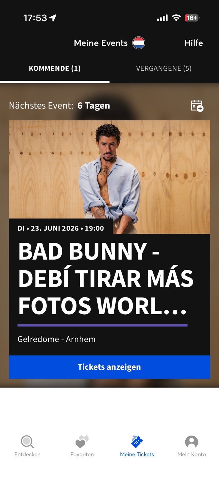 ≥ Bad bunny rear Ga standing 23.06 arnhem — Evenementen en Festivals ...