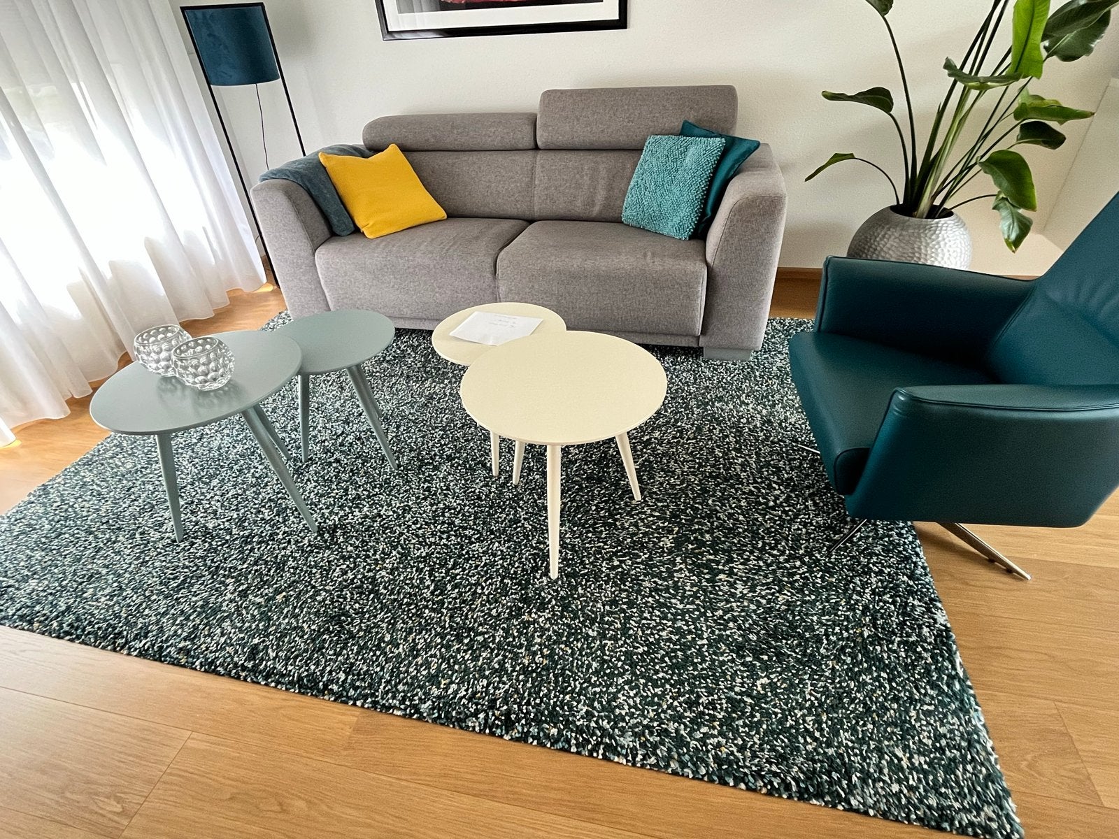 ≥ GRATIS! Modern Vloerkleed 200x270 cm - Groen/Zwart/Wit/Geel ...