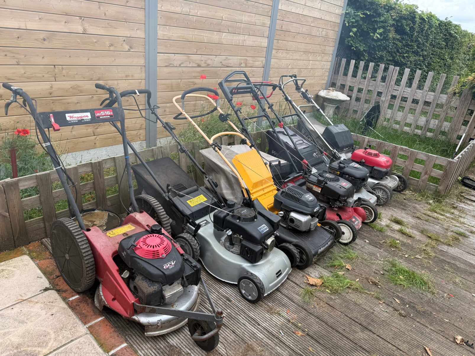 ≥ Lot 6 benzine grasmaaiers – Honda, Toro, Stiga, Weibang ...