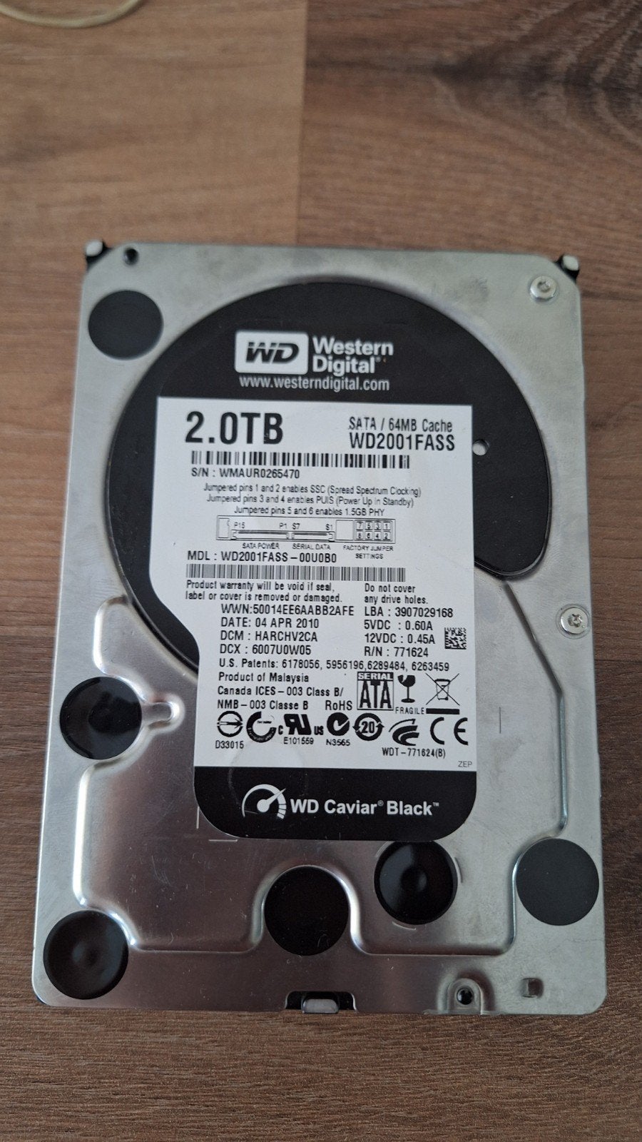 ≥ Western Digital Caviar Black 2TB HDD SATA (m2405015587) — Harde ...