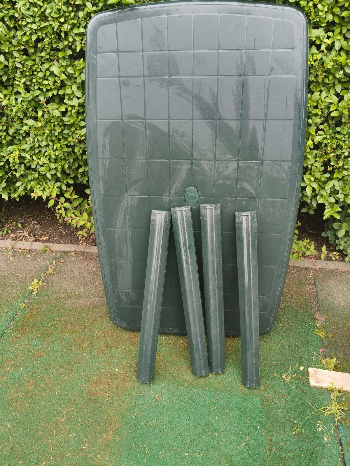 ≥ Groene kunststof tuintafel met demontabele poten (m2408168310 ...