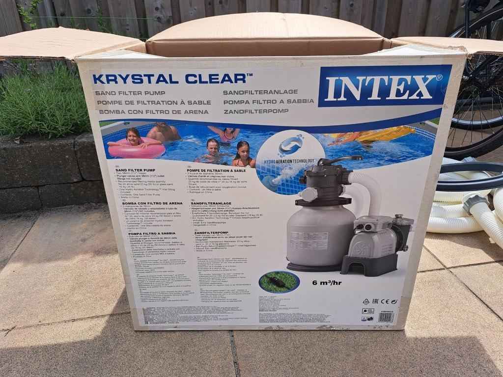 ≥ Zwembad Intex Krystal Clear Zandfilterpomp 6 m³/uur (m2397972000 ...