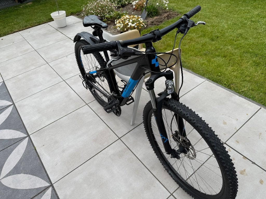 ≥ Cube Aim Pro 2021 - zwart/blauwe stoere mountainbike. (m2407919082 ...