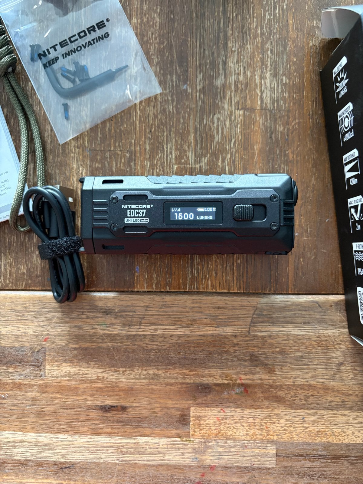 ≥ Nitecore EDC37 Zaklamp - 8000 Lumen, USB-C Oplaadbaar — Zaklampen ...