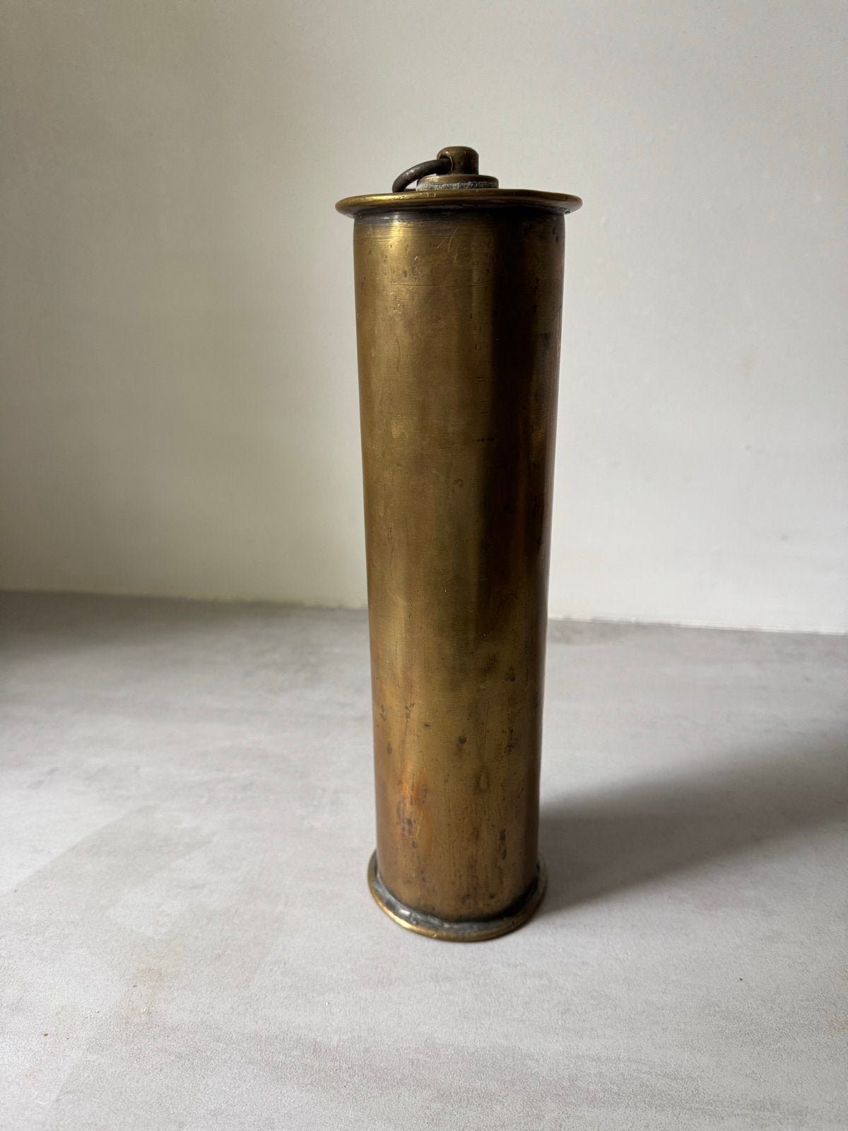 ≥ Antieke Koperen Koker met Deksel - Decoratief Object — Antiek | Koper ...