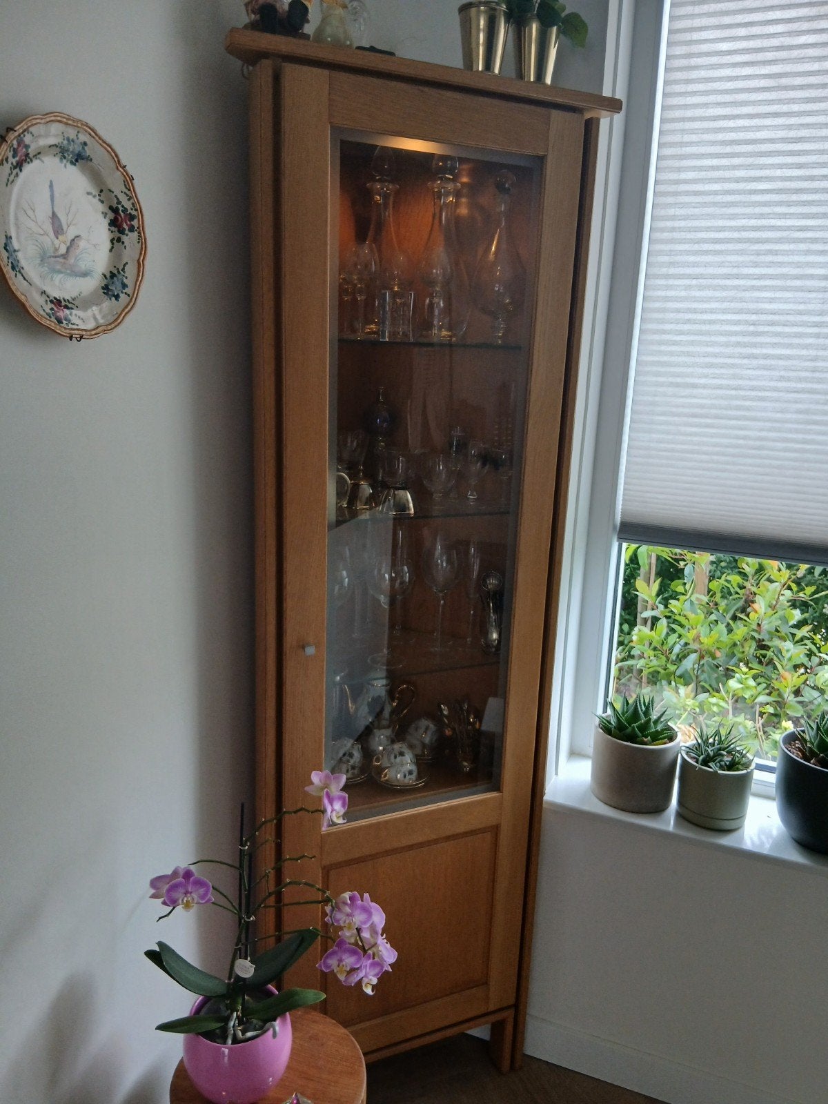 ≥ Mooie Hoek Vitrinekast - Hoog 190, Breed 60, Diep 45 cm (m2406942508 ...