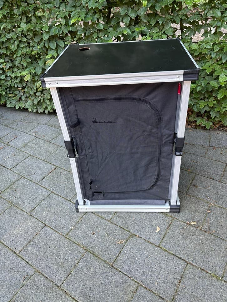≥ Isabella opvouwbare campingkast met 3 schappen en tafelblad ...