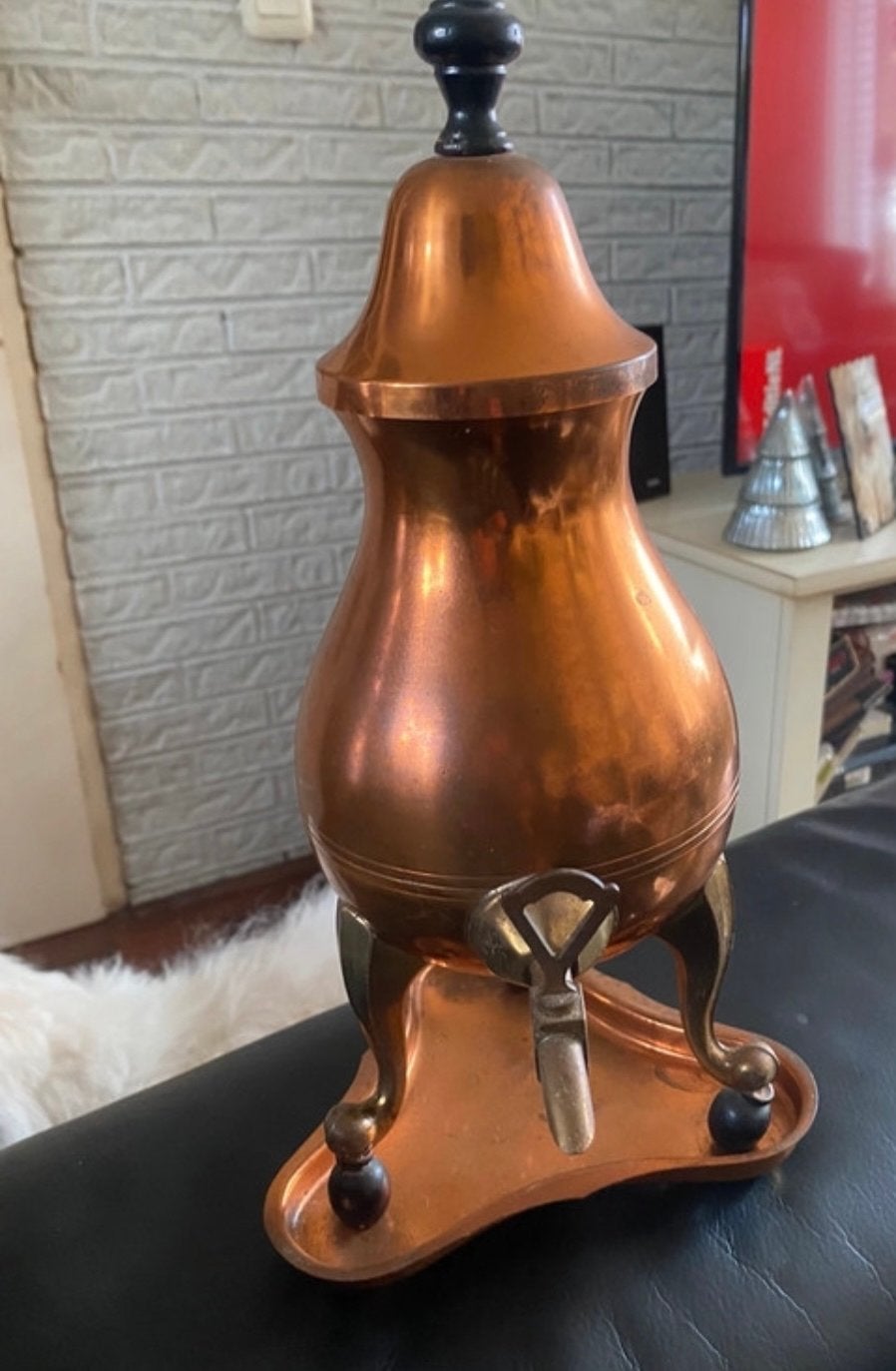 ≥ Antieke Koperen Koffiekan/Samovar met Kraantje — Antiek | Koper en ...