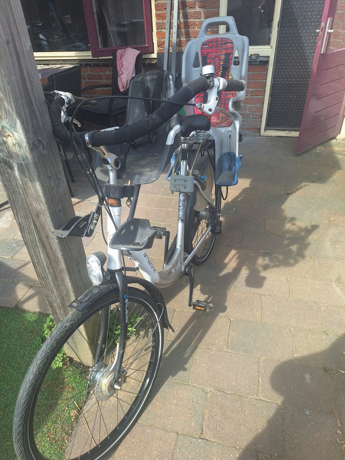≥ Moederfiets met voor en achterzitje — Fietsen | Dames | Moederfietsen ...