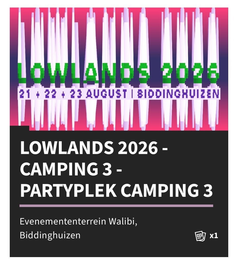 ≥ Lowlands 2026 Partyplek Camping 3 (m2405924293) — Evenementen en ...