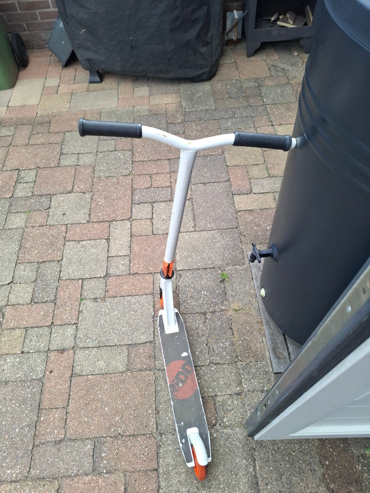 ≥ Stuntstep wit/oranje - Gebruikt — Steps — Marktplaats