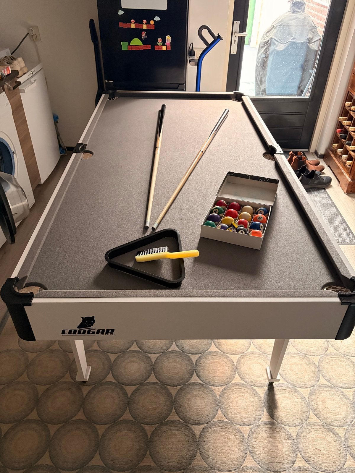 ≥ Inklapbare Pooltafel met accessoires Cougar XL — Biljarten en Poolen ...