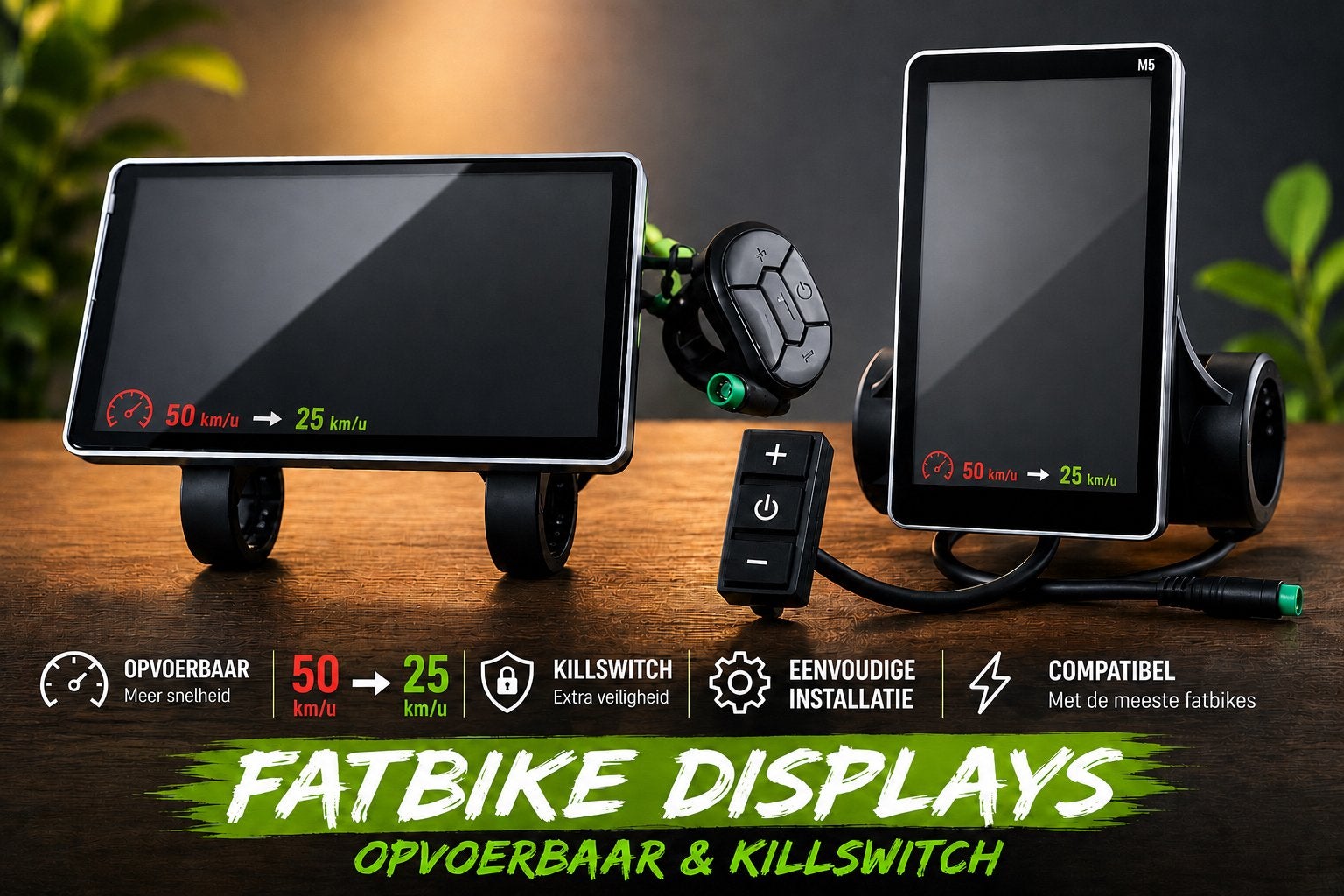 ≥ Fatbike Display Opvoerbaar + Killswitch | M5 & HC80 — Autonavigatie ...
