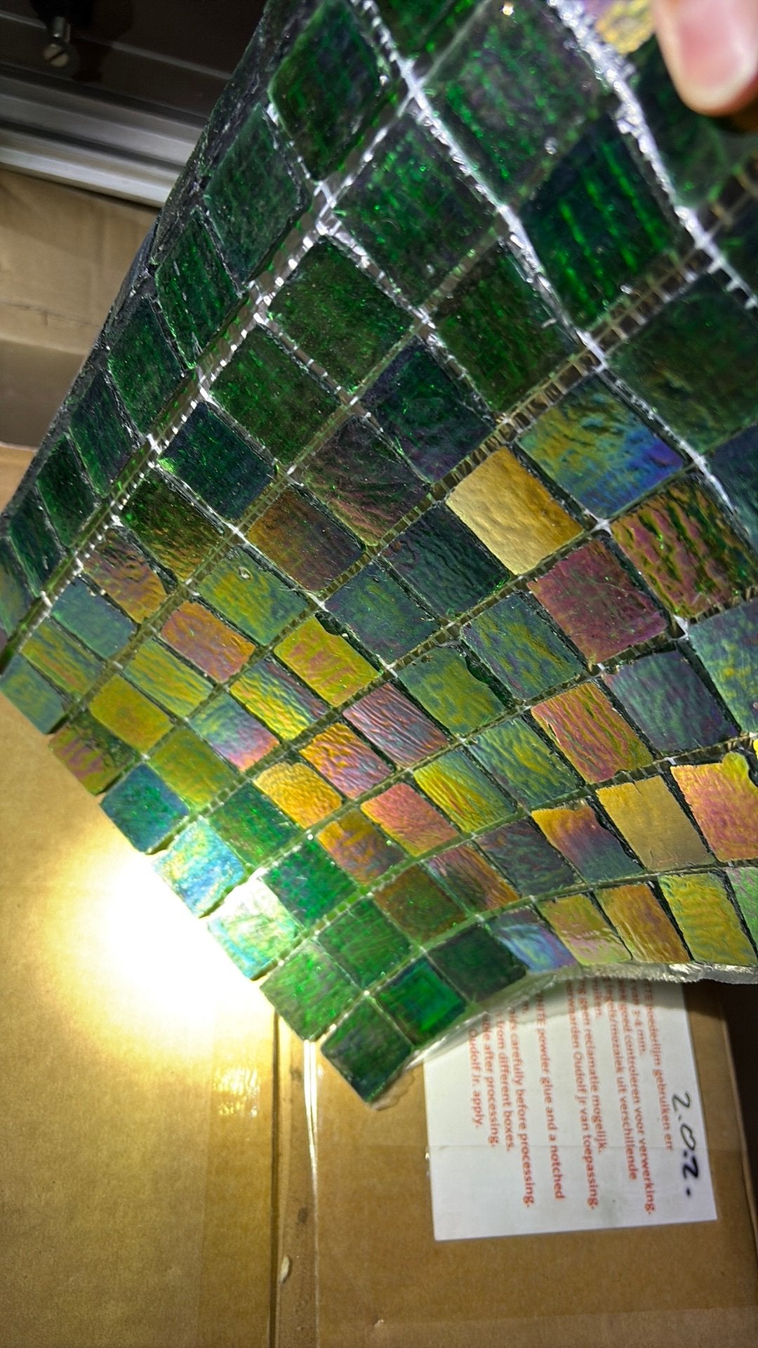 ≥ Glasmozaiek groen iridescent 3m2 (m2408402794) — Tegels — Marktplaats