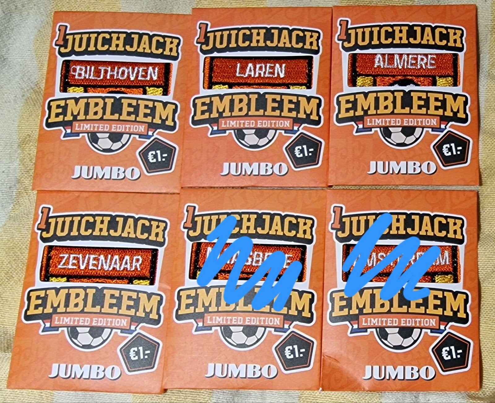 ≥ Jumbo Juichjack Emblemen plaatsnamen. — Supermarktacties — Marktplaats