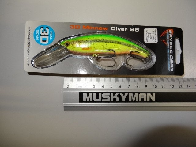 ≥ Kunstaas: Savage Gear 3D Minnow Diver 95 pluggen (m2406530295 ...