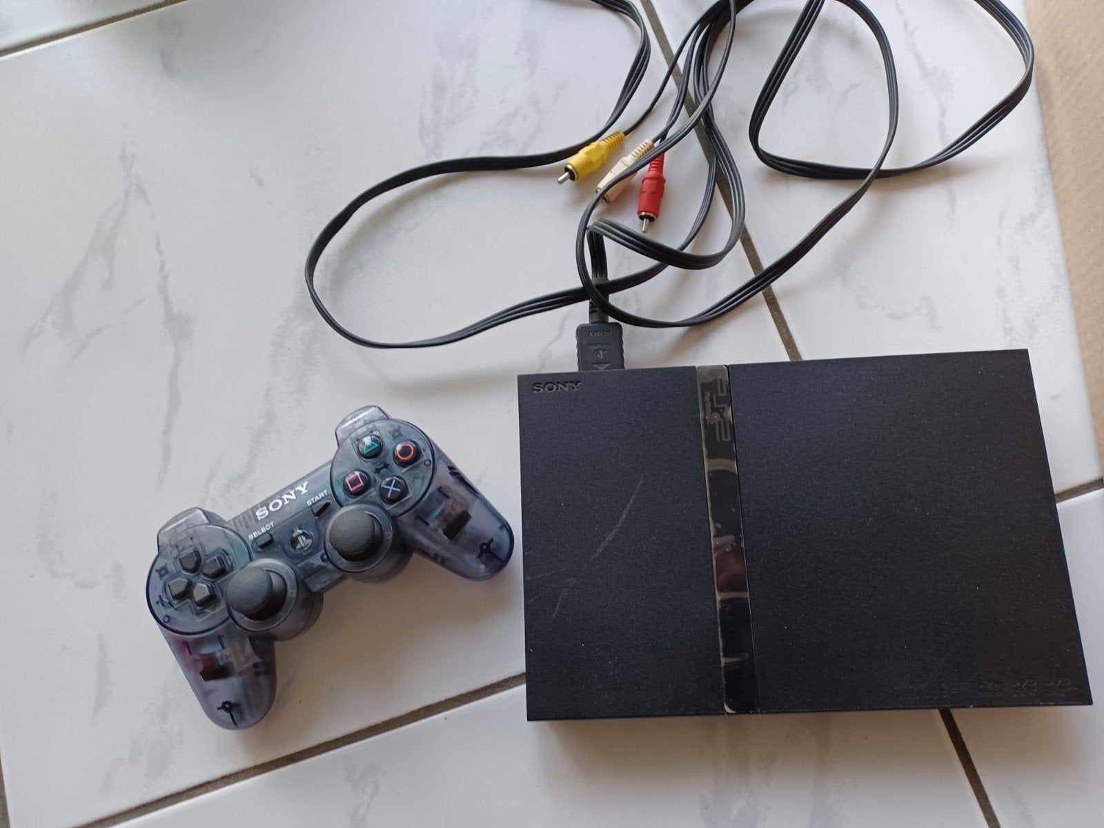 ≥ Sony PlayStation 2 Slim met controller en 22 games — Spelcomputers ...