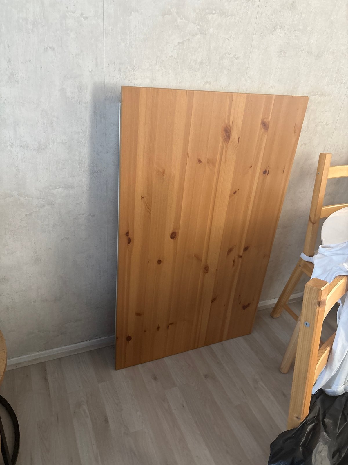 ≥ Houten tafelblad met witte poten — Tafels | Eettafels — Marktplaats
