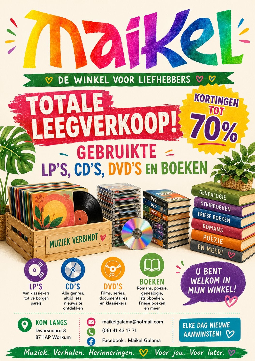 ≥ Leegverkoop : Gebruikte LP's, CD's, DVD's en boeken te koop — Vinyl ...