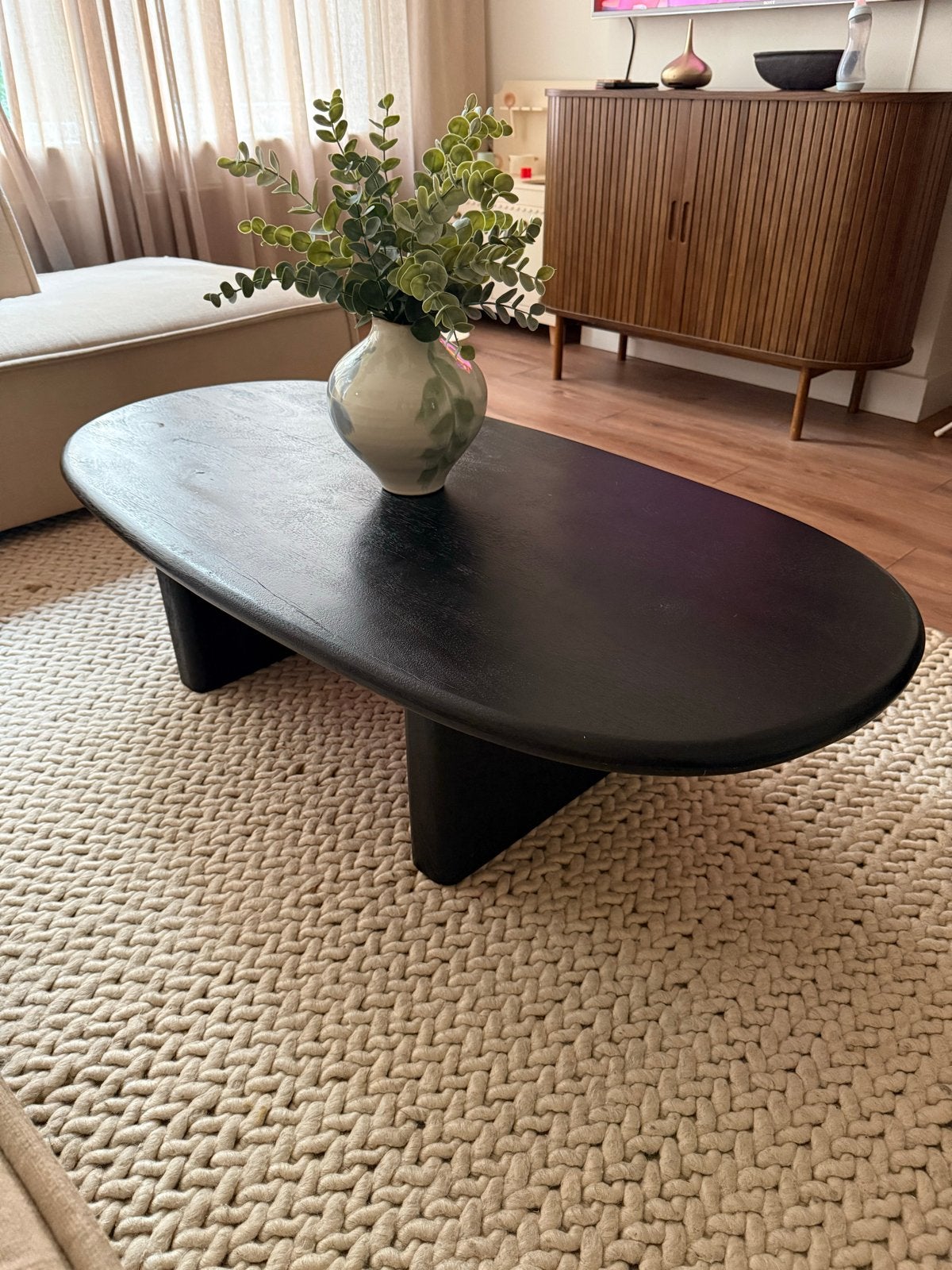 ≥ Salontafel Giga Meubel - Zwart Ovaal Design 130 cm — Tafels ...
