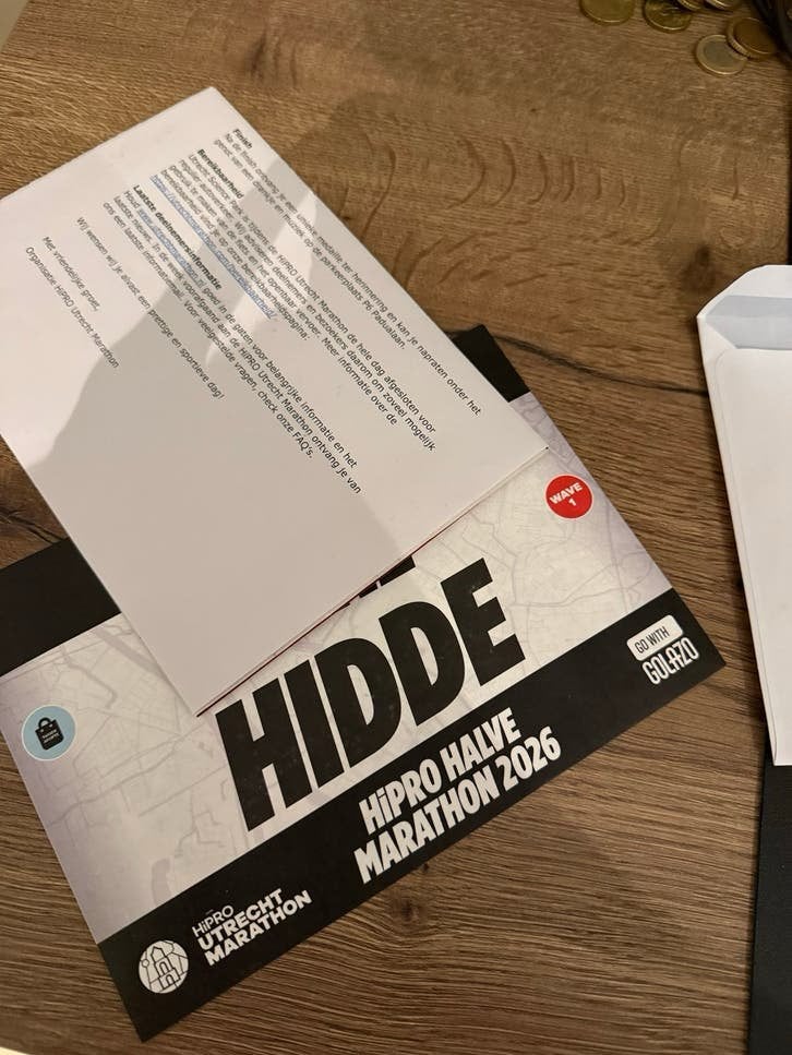 ≥ Halve marathon Utrecht startbewijs (m2405131872) — Evenementen en ...