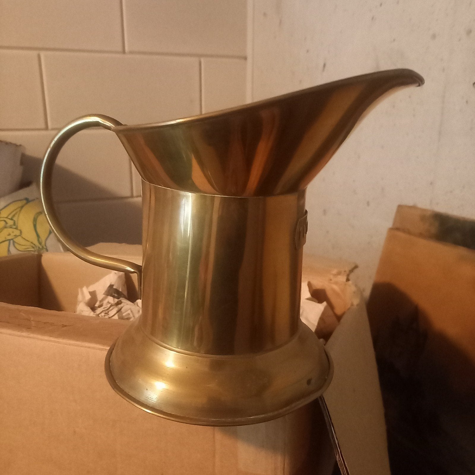 ≥ Vintage Koperen Kan - Decoratieve Schenkkan — Antiek | Koper en Brons ...