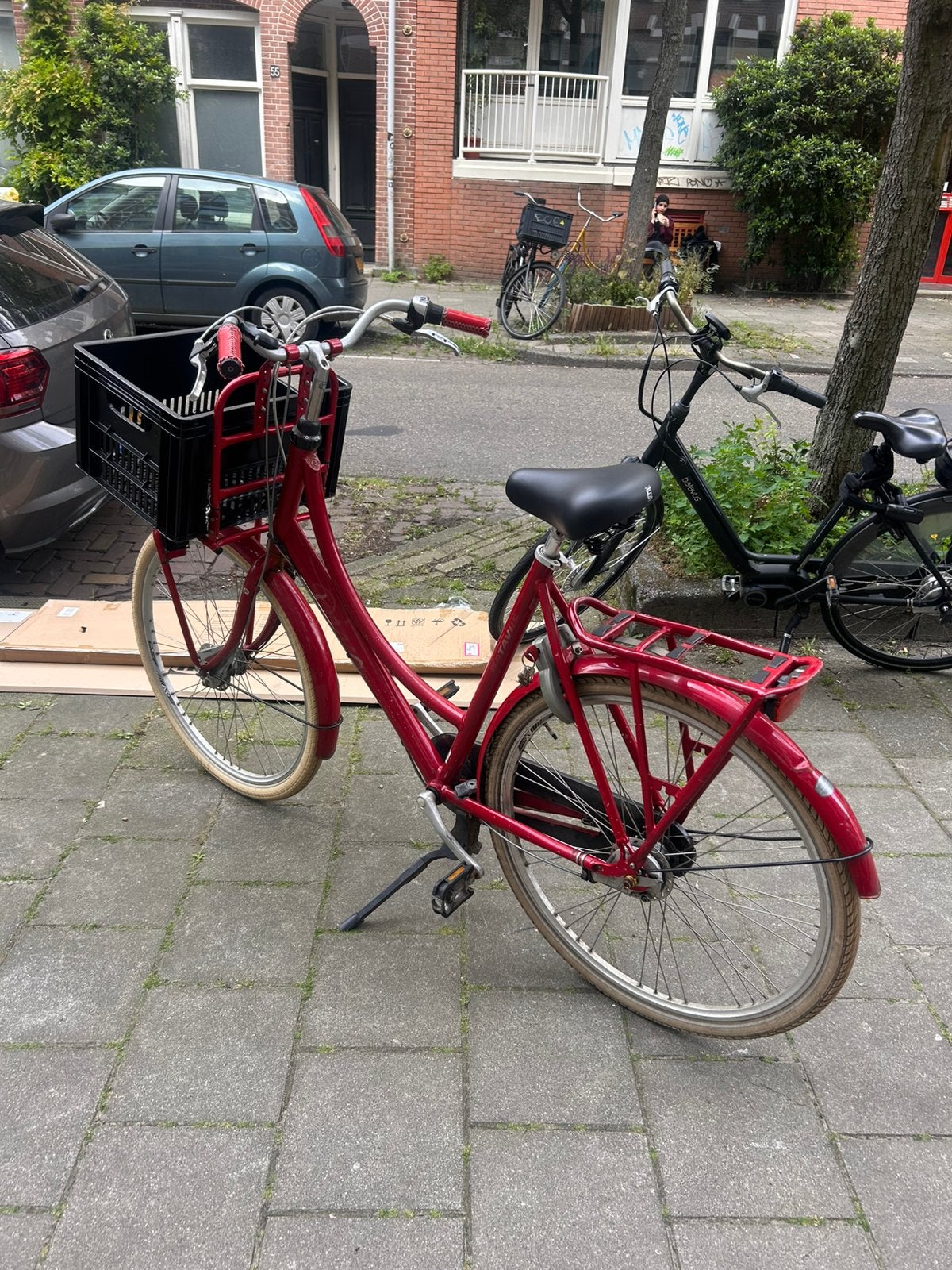 ≥ Rode Batavus Diva damesfiets (gebruikt) — Fietsen | Dames ...