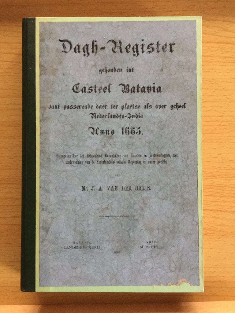 ≥ Dagh-Register gehouden int Casteel Batavia 1665 (m2405440293 ...