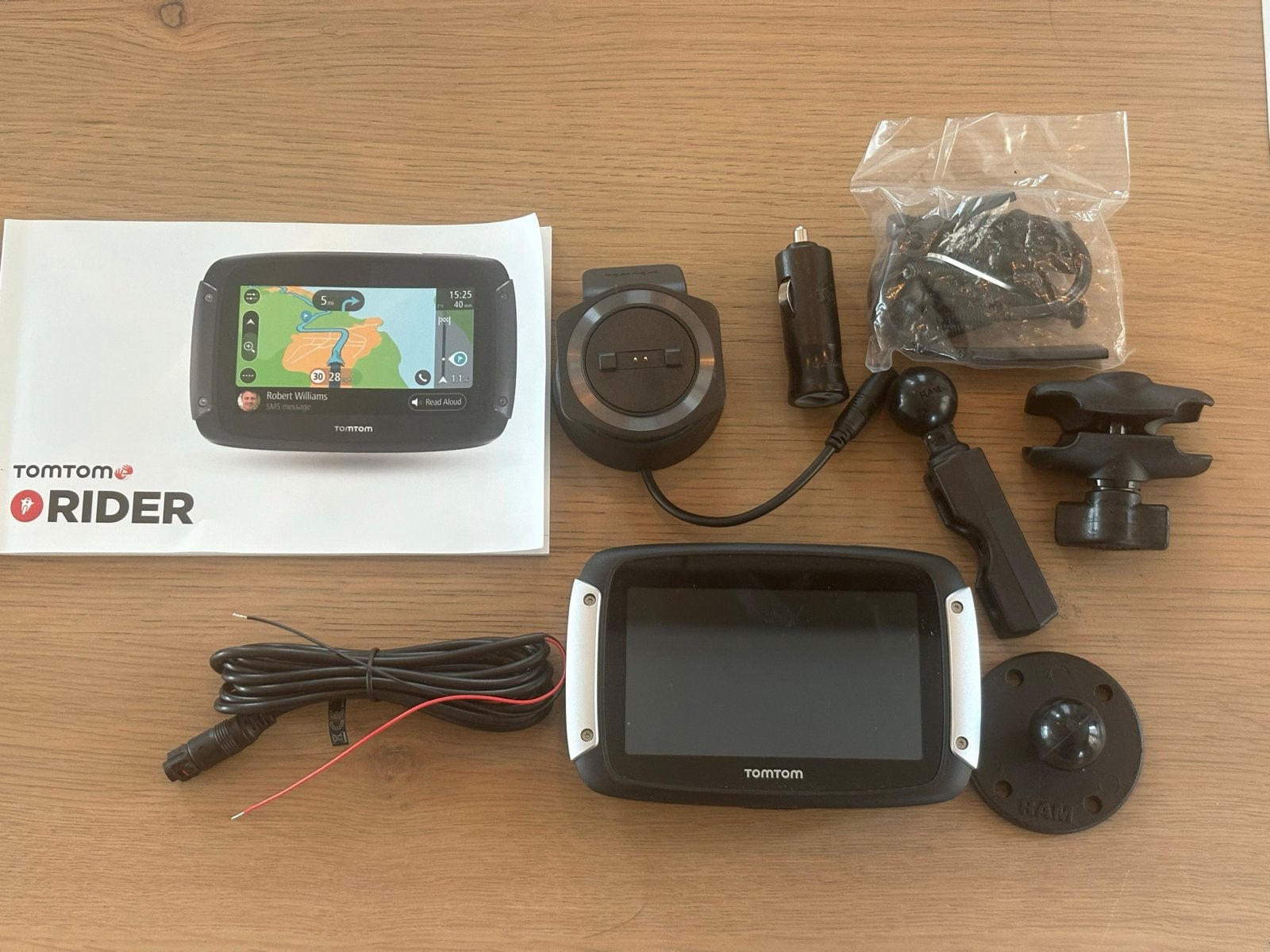 ≥ TomTom Rider 400 motor navigatie systeem met RAM mount ...