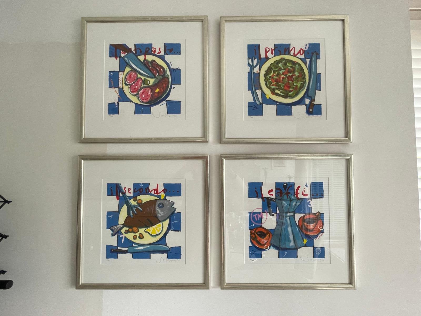 ≥ Te koop aangeboden: vier zeefdrukken van Selwyn Senatori ...