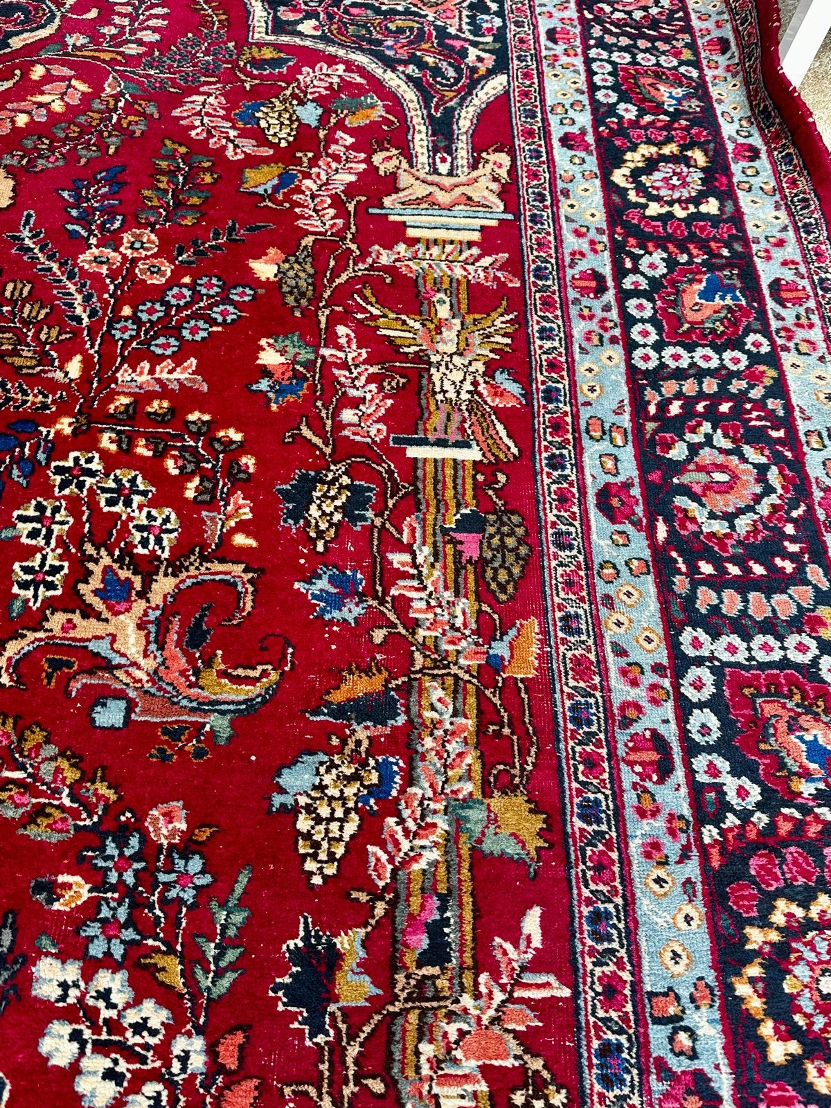 ≥ Groot Vintage Perzisch Tapijt (1940s) - 350x250 cm — Stoffering ...