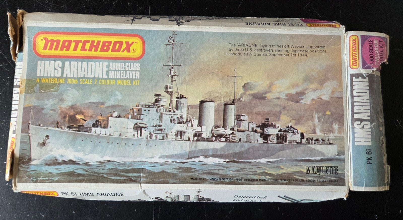 ≥ Matchbox PK-61 HMS Ariadne Abdiel-Class minelayer 1:700 — Modelbouw ...