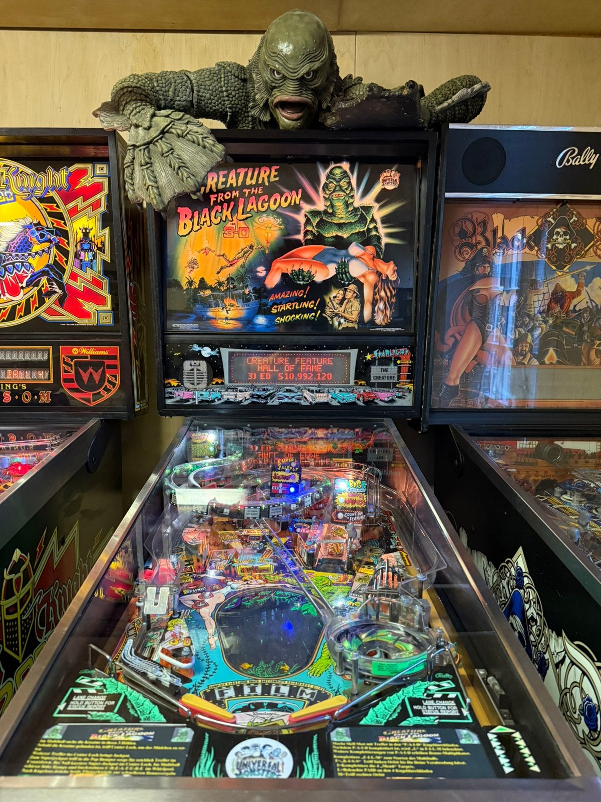 ≥ Creature from the black lagoon flipperkast Bally inc. topper ...